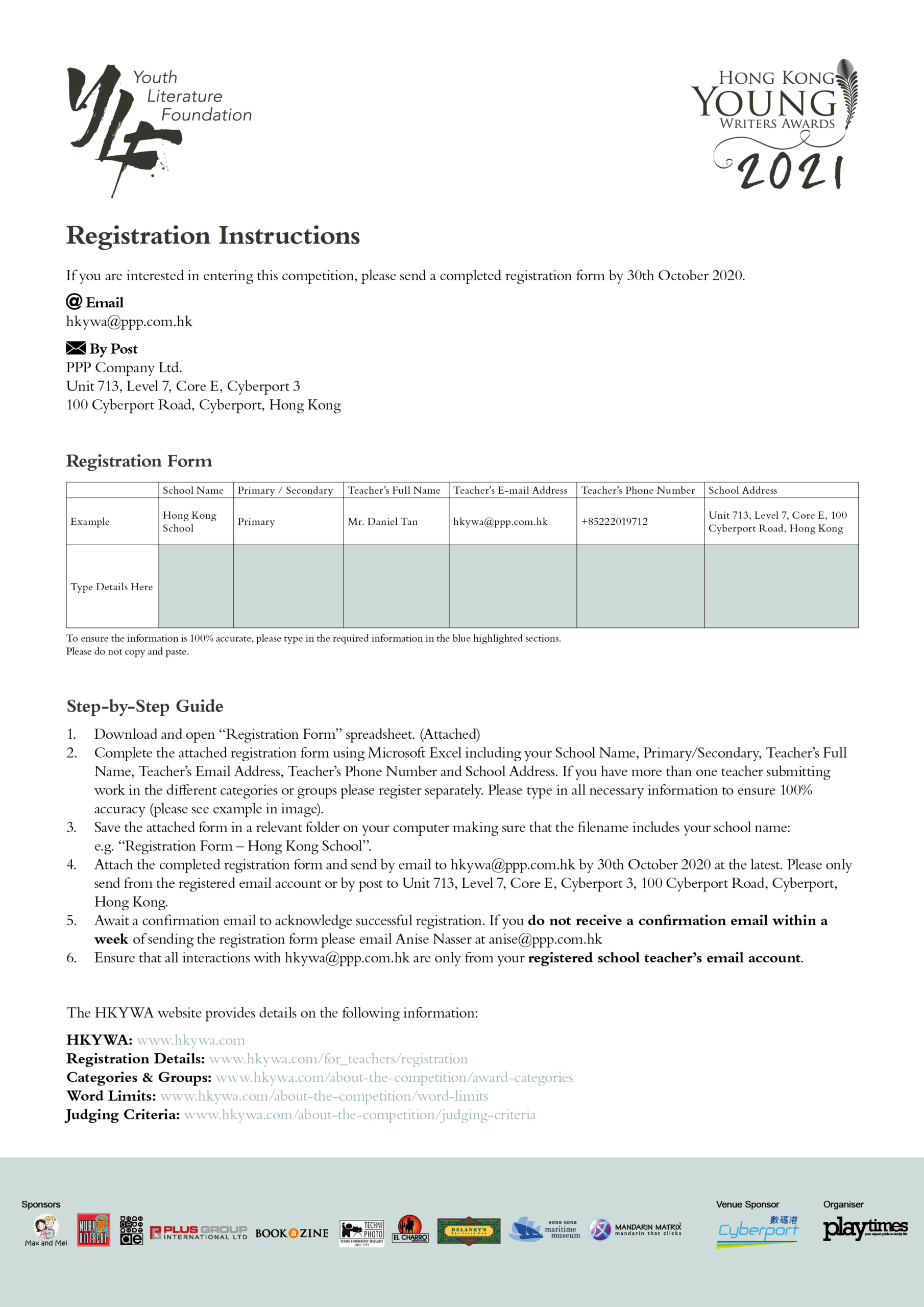 Instructions For New Registration. Instructions For - Anciens Et Réunions